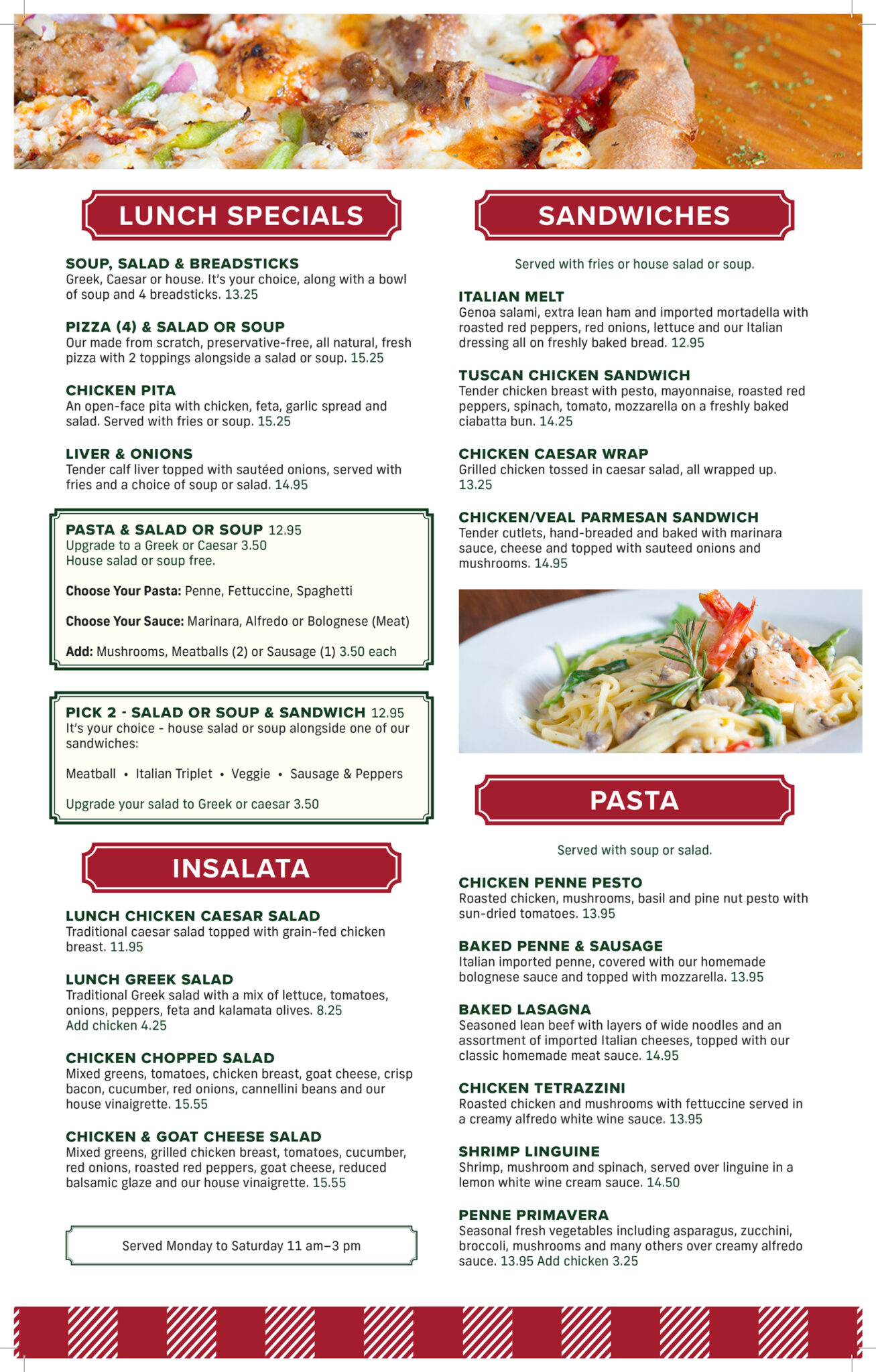 Lunch – The Barrel Restaurant